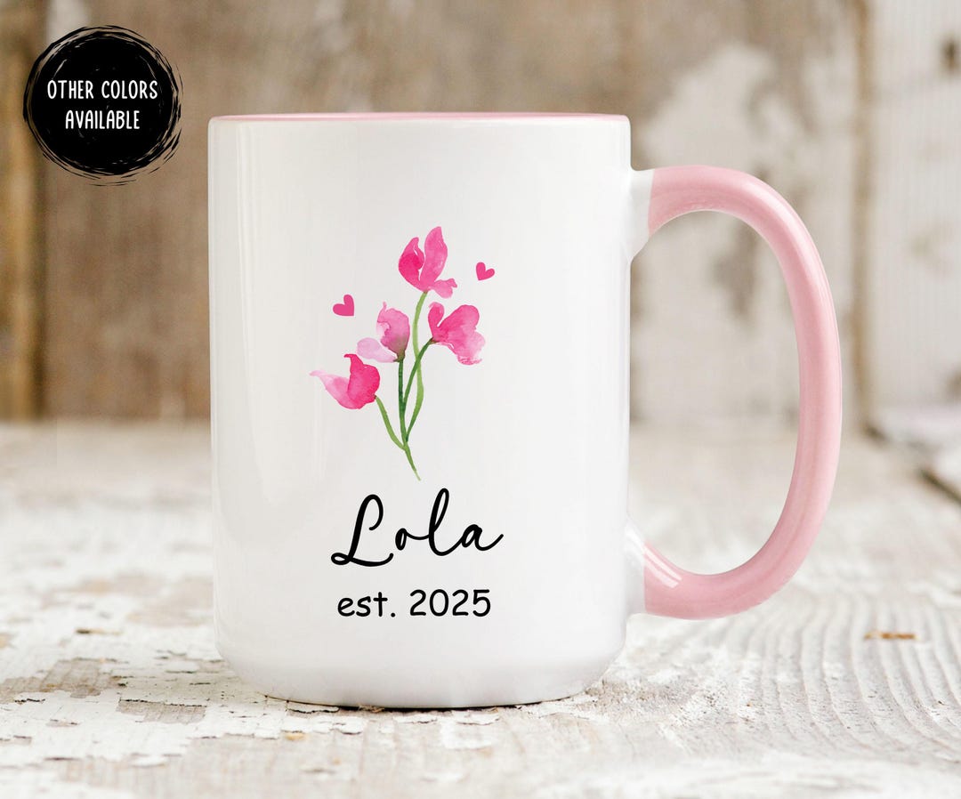 Lola Est 2025 Lola Coffee Mug, Lola Gifts for New Lola to Be Baby ...