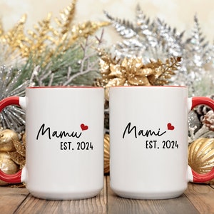 Mamu Mami Est 2024 Mug Set, Mamu Mami Mug Set South Asian Pregnancy ...
