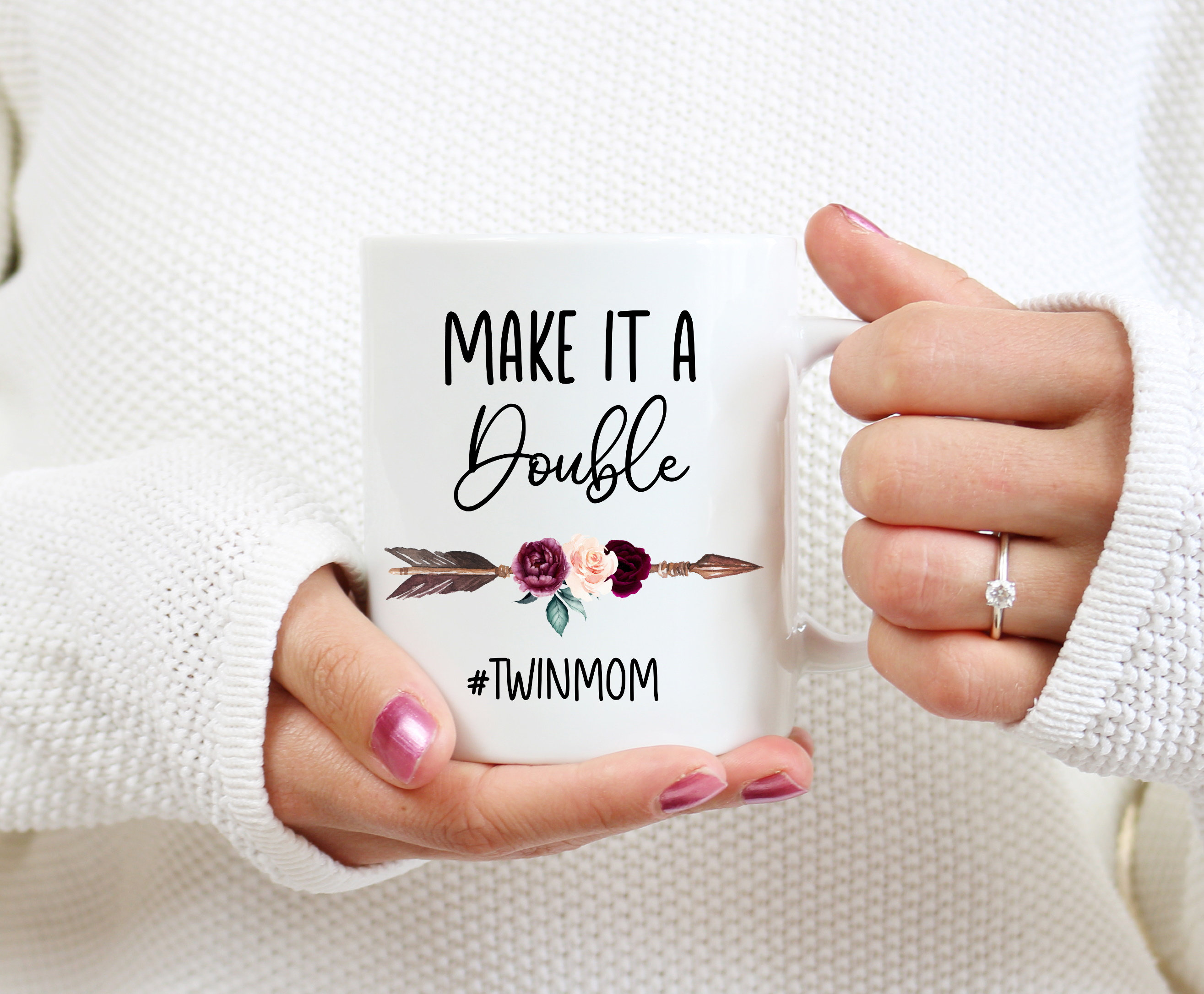 Mom of Twins Mug, Mom of Twins Gifts, Twin Mom Mug, Make It A Double ...