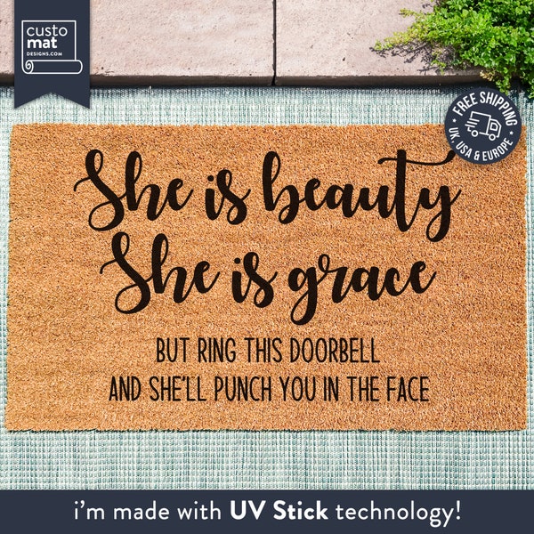 Rude Door Mat - Etsy