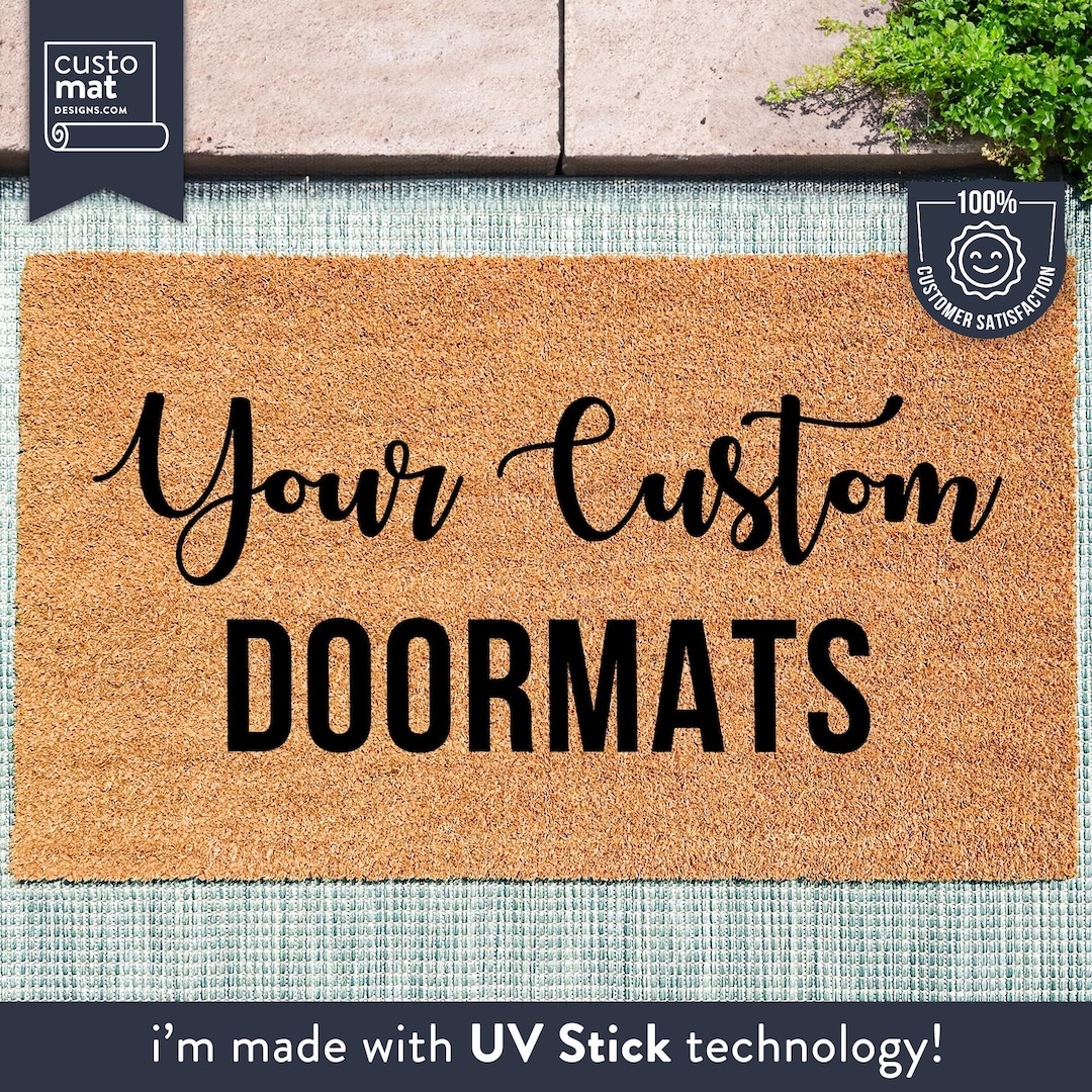 Custom Doormat - Custom Door Mat Design - Business Logo - Personalized ...