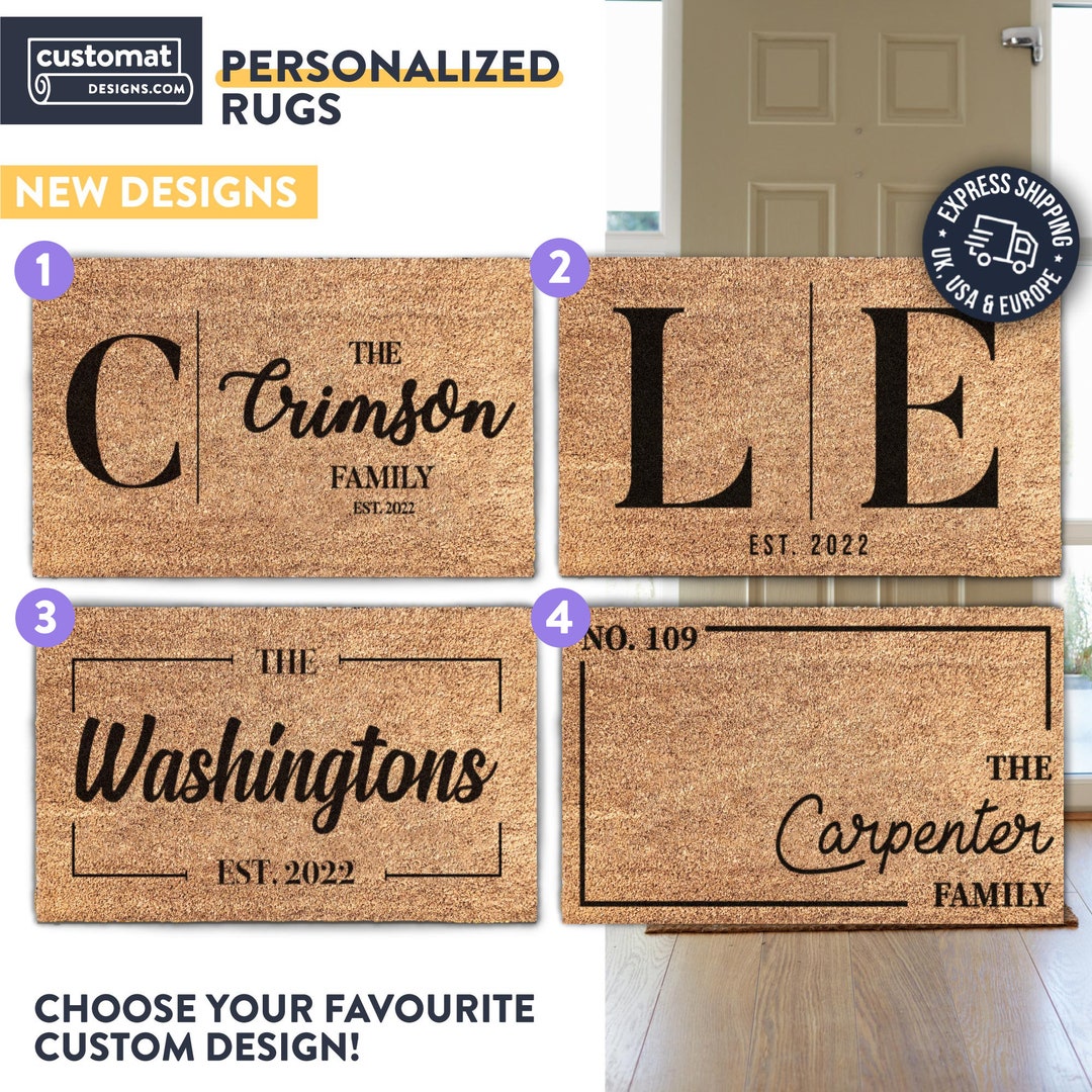 Unique Custom Door Mats - Personalized Family Name Doormats ...