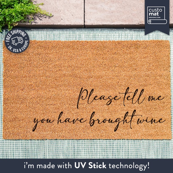Alcohol Doormat - Etsy