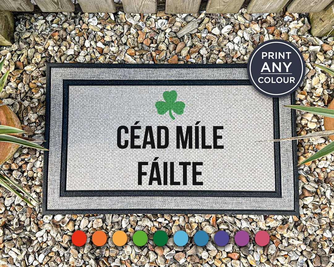 Céad Míle Fáilte - Irish Welcome Mat - Welcome Doormat - A Thousand ...