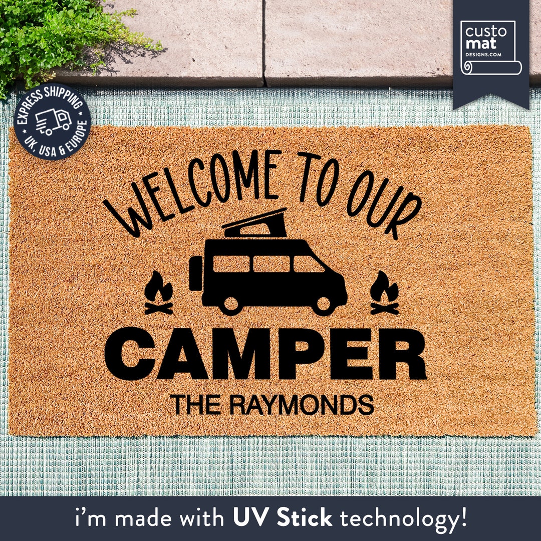 Our Camper Doormat - Outdoor Camp Accessory - Camper Welcome Motorhome ...