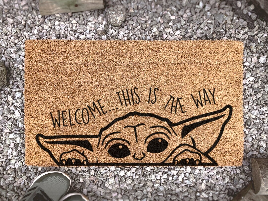 Welcome This is the Way Star Wars Welcome Mat the - Etsy
