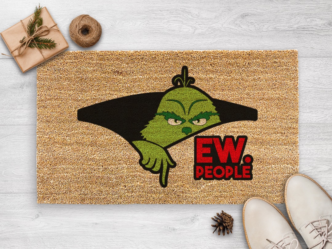 The Grinch Door Mat Funny Coir Doormat Funny Welcome Mat - Etsy