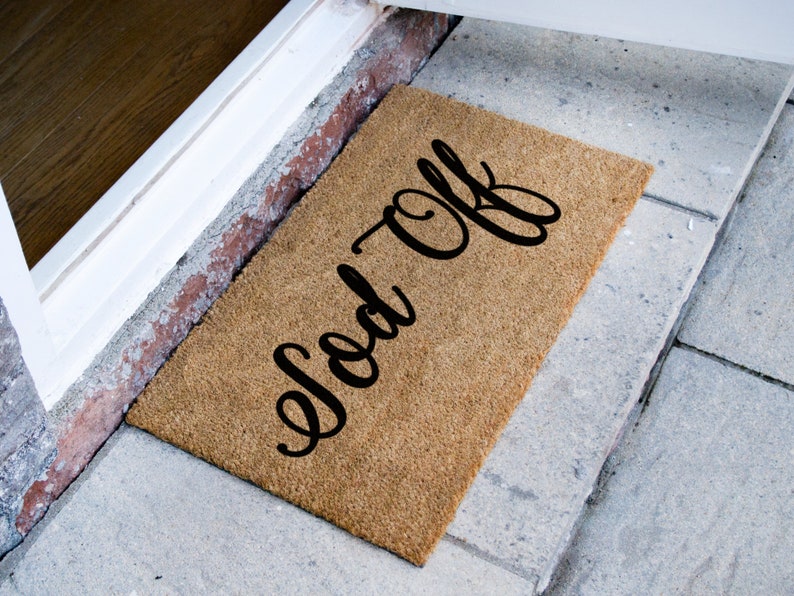 Sod off Funny Welcome Mat Custom Coir Doormat Home Decor | Etsy