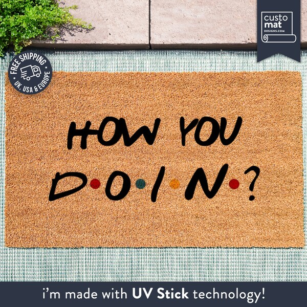 Friends Welcome Mat - Etsy