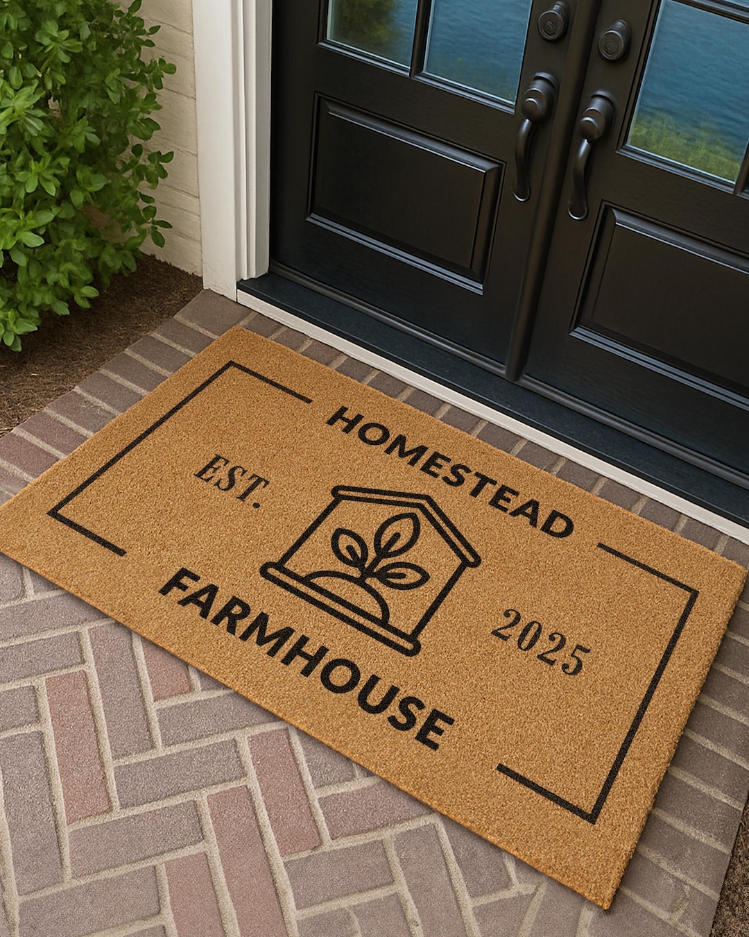 Farmhouse Doormat Personalized - Custom Family Name or Farmhouse Name ...