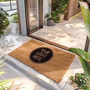 Custom Business Logo Doormat - Your Logo Here - Brand Marketing Doormat ...