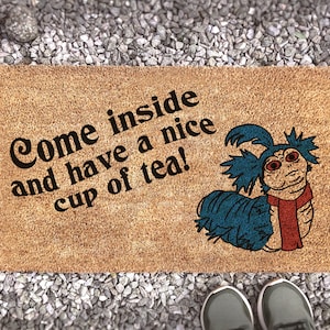Labyrinth Film Worm Cup of Tea Quote Doormat Fandom Funny - Etsy UK