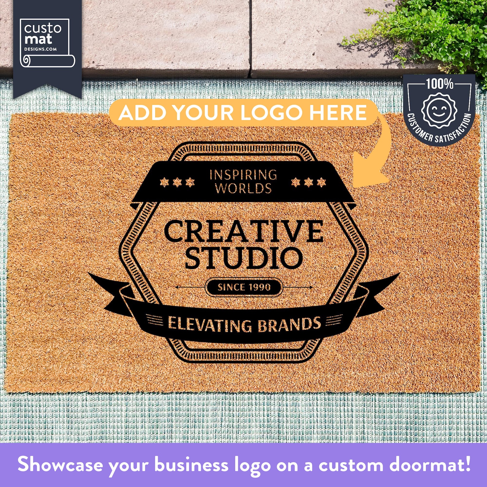 Custom Doormat Your Custom Design Personalized Doormat Business Logo ...