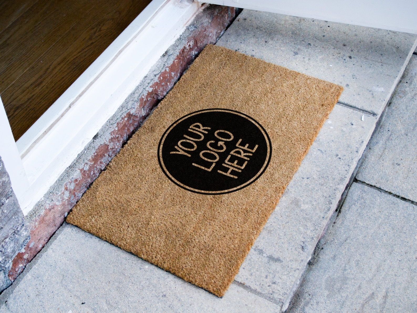 Custom Business Logo Doormat - Your Logo Here - Brand Marketing Doormat ...