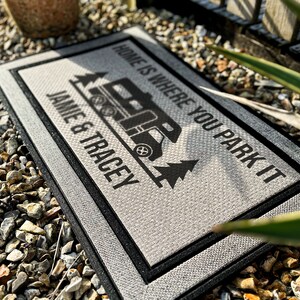 Personalized Camping Doormat - Custom Doormat - Custom RV Door Mat ...