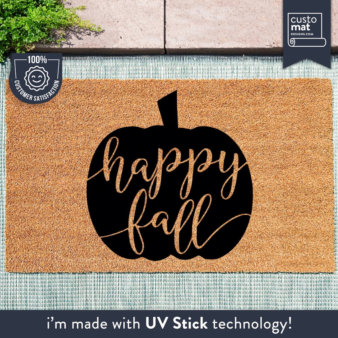 Happy Fall - Welcome Mat - American Slang - Door Mat - Seasonal Gift ...