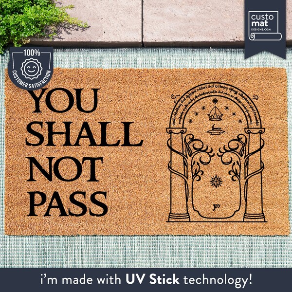Lord If the Rings Door Mat - Etsy