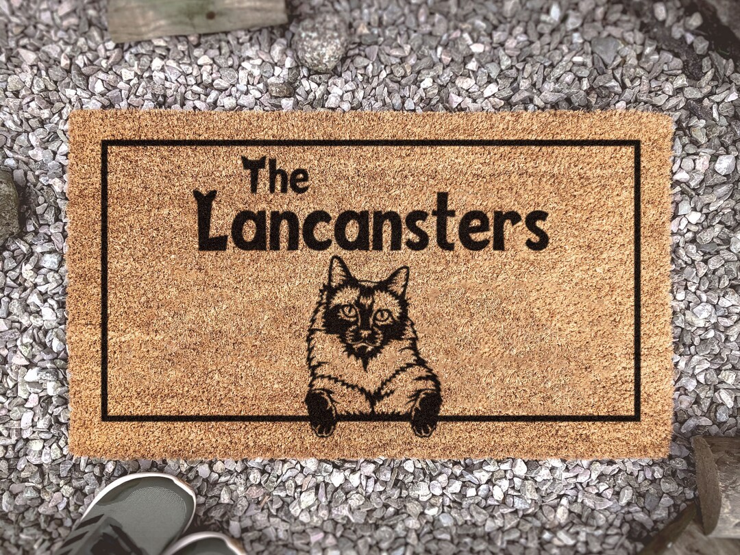 Siamese Cat Porch Rug Custom Made Cat Breed Door Mat Porch - Etsy