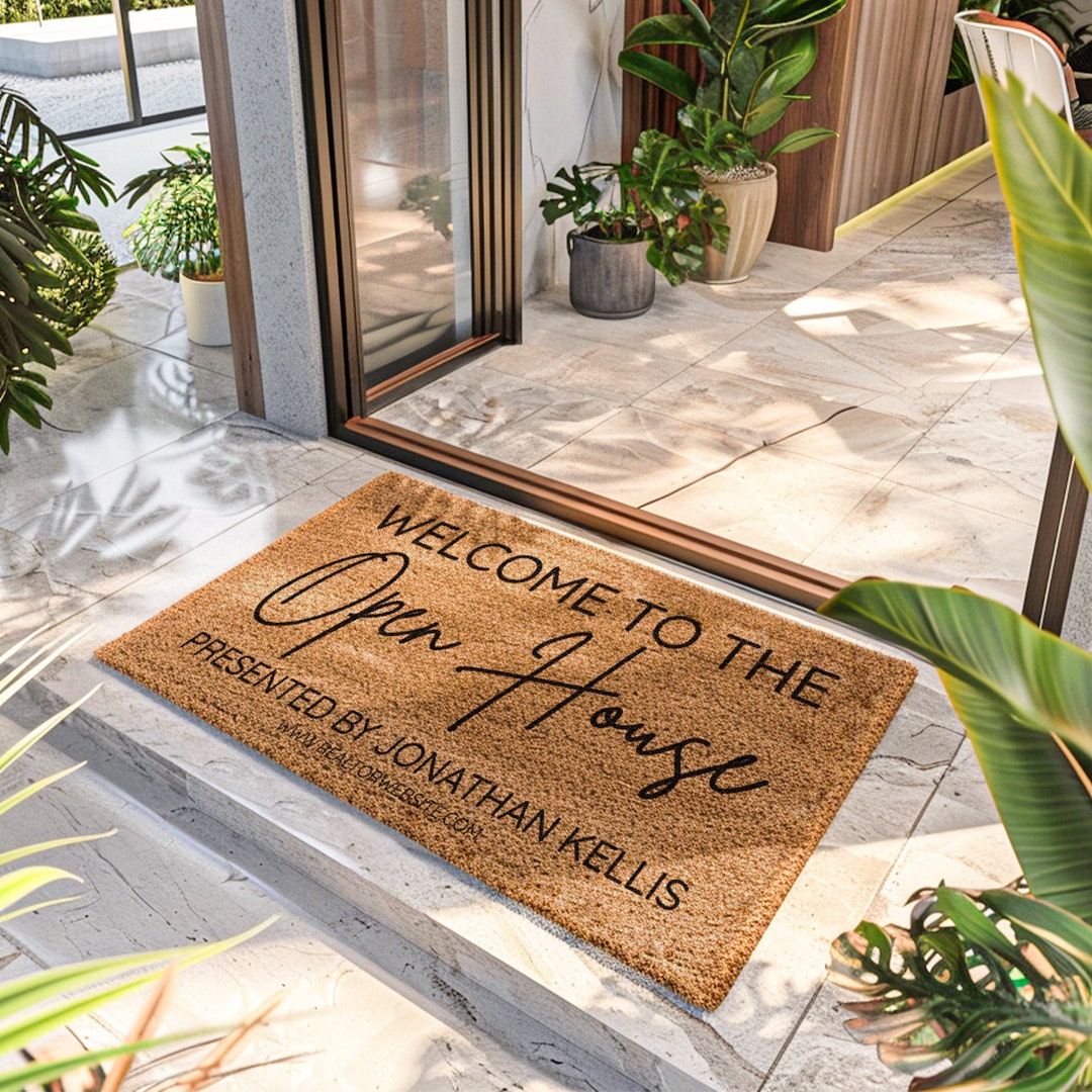 Open House Doormat for Real Estate Broker Agent - Realtor House for ...