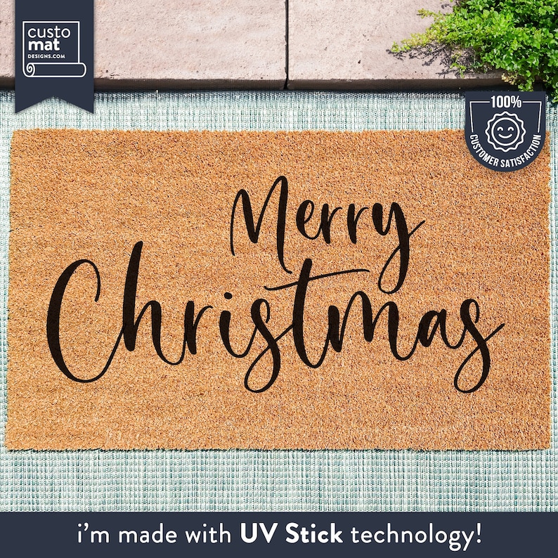 Merry Christmas Doormat - Christmas Door Mat - Holiday Season ...