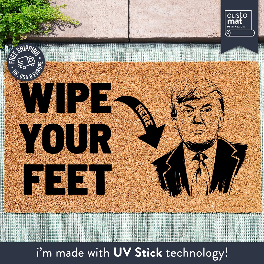 Wipe Your Feet Here - Boris Johnson - MP Doormat - Boris - Parliament ...