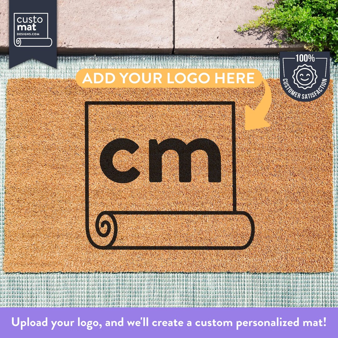 Your Custom Logo Here - Personalized Doormat - Logo Doormat - Doormat ...