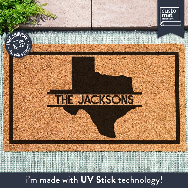 Texas Doormat - Etsy