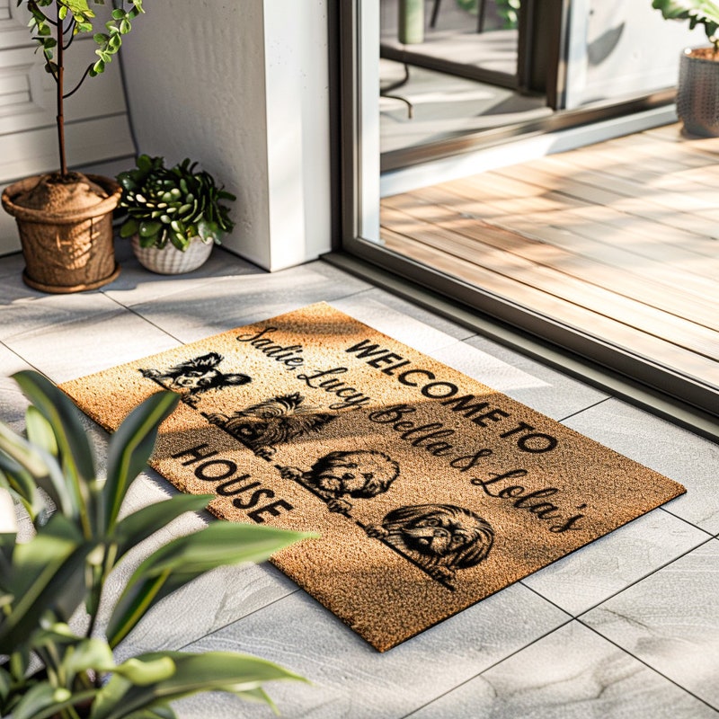 Dog Door Mat - Etsy