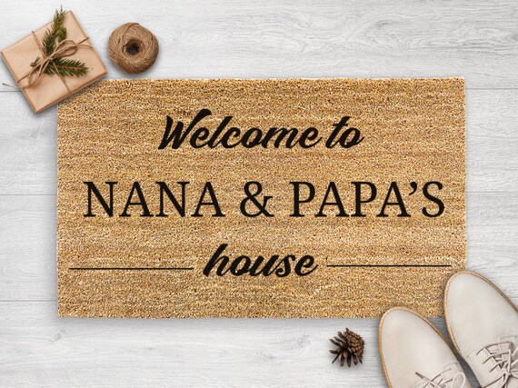 Home & Living Floor & Rugs Rugs Welcome Mat Welcome to Nana and Papas ...