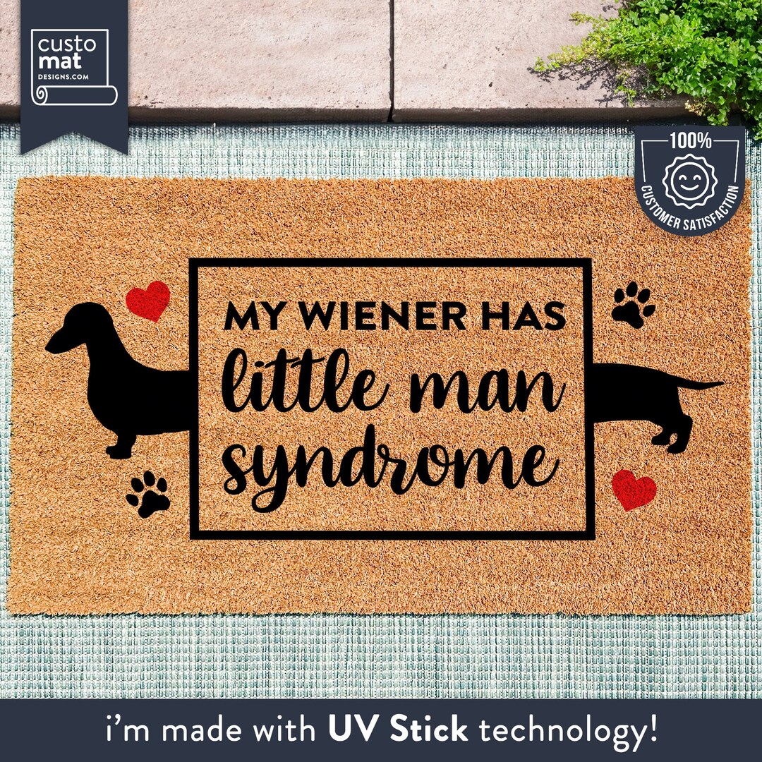 Cheeky Wiener Mat - My Wiener Has Little Man Syndrome - Gifts for Him ...