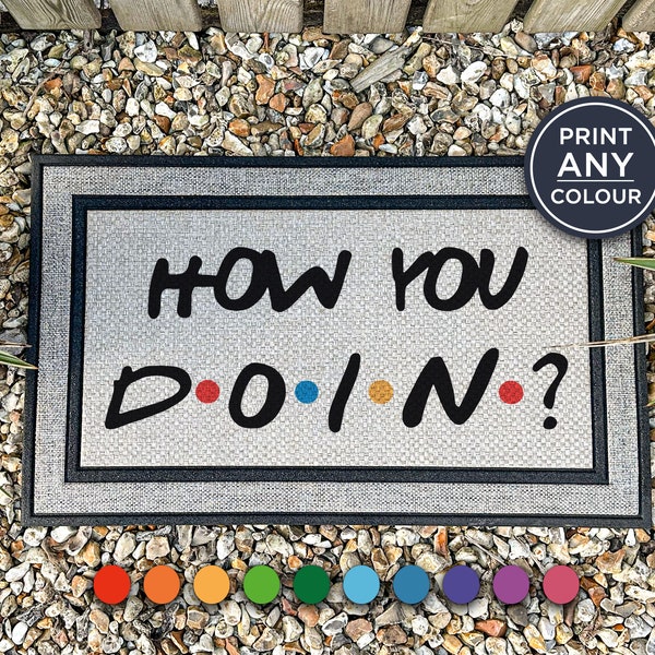 Friends Welcome Mat - Etsy