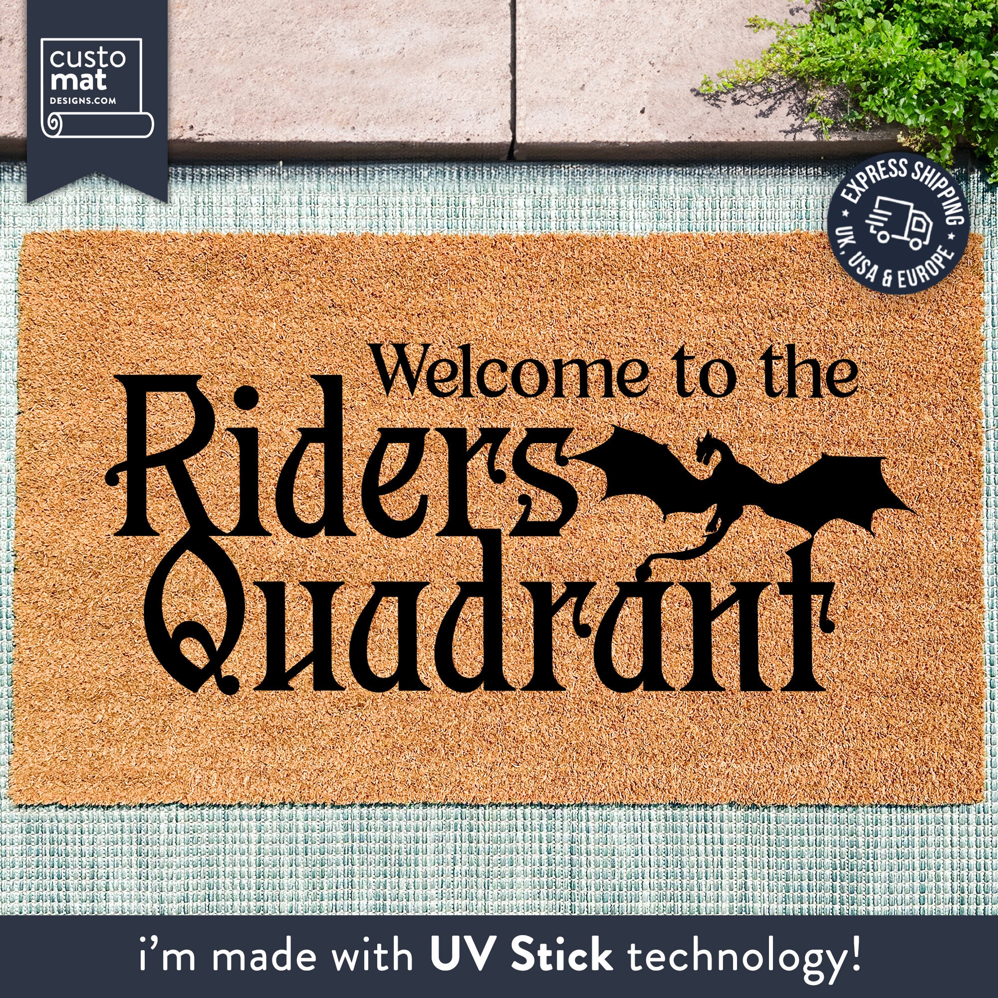 Riders Quadrant Mat - Fourth Wing Basgiath Quadrant Doormat - Choose ...