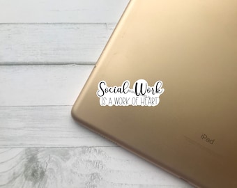 Social Worker Sticker 4in X 2in LCSW Sticker Clinical Social Worker ...