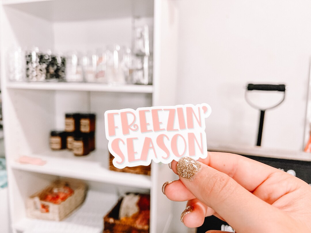 Freezin' Season Sticker, Winter Sticker, Stocking Stuffer for College ...