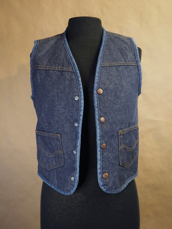 vintage denim vest small - Gem