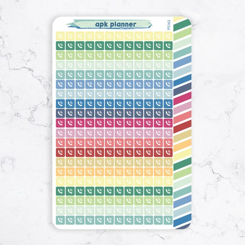204 Tiny Cell Phone Icon Planner Stickers Choose Your Sheet - Etsy