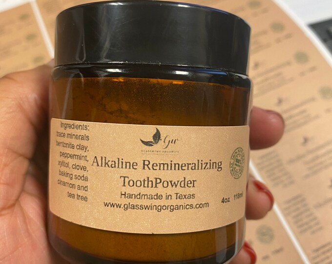 Natural Remineralizing Tooth Powder With Myrrh Resin Neem & Clove ...