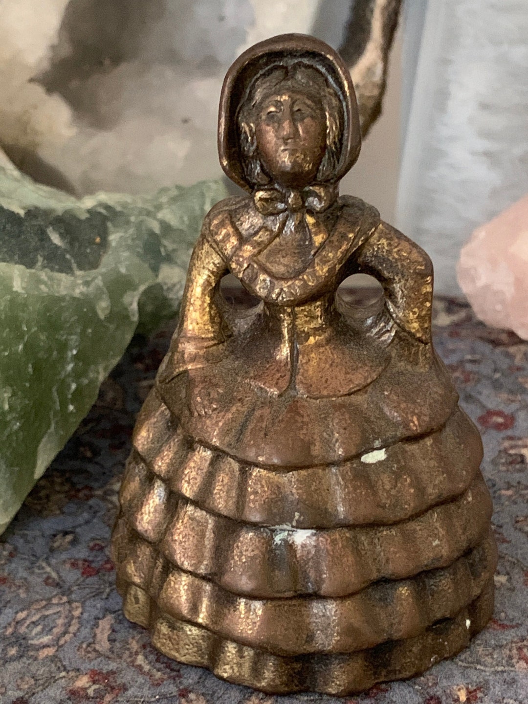 Brass Victorian Lady Bell - Etsy