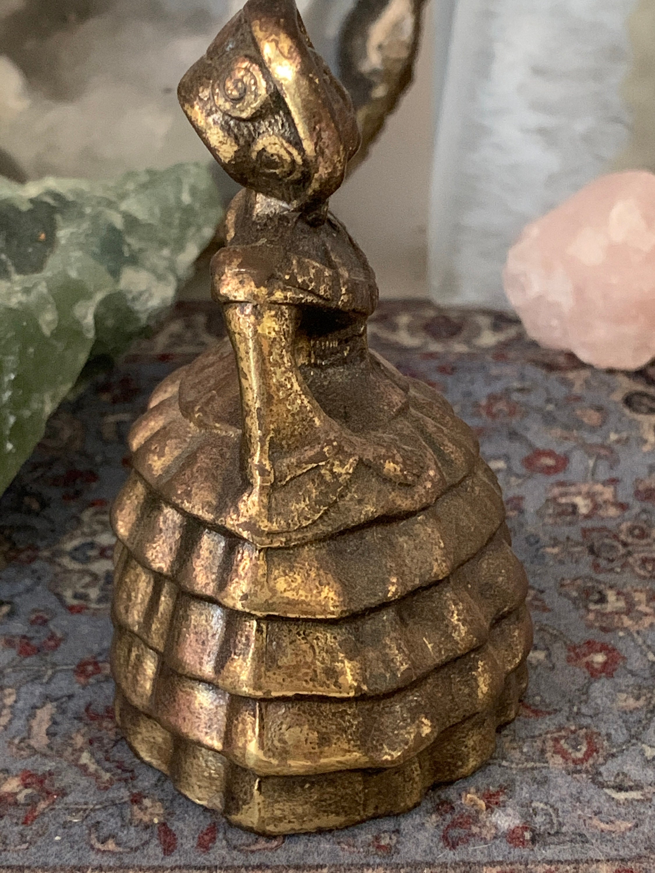 Brass Victorian Lady Bell - Etsy