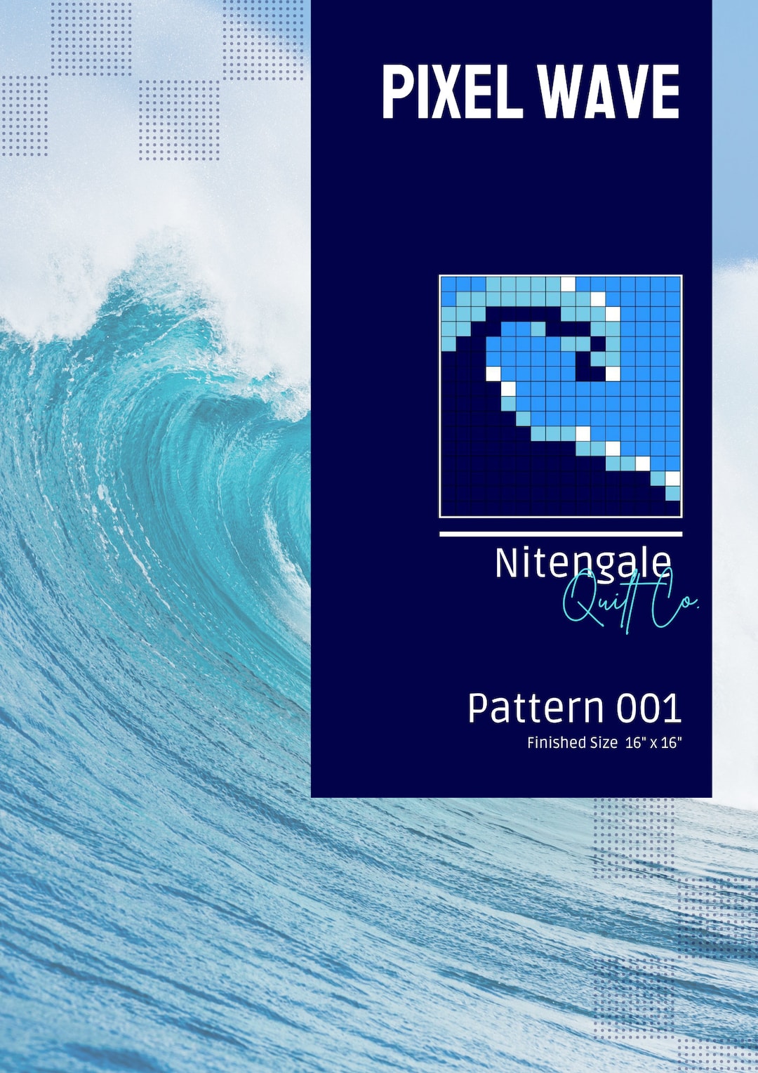 Pixel Wave Quilt Pattern - Etsy