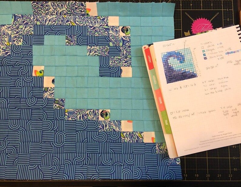 Pixel Wave Quilt Pattern - Etsy