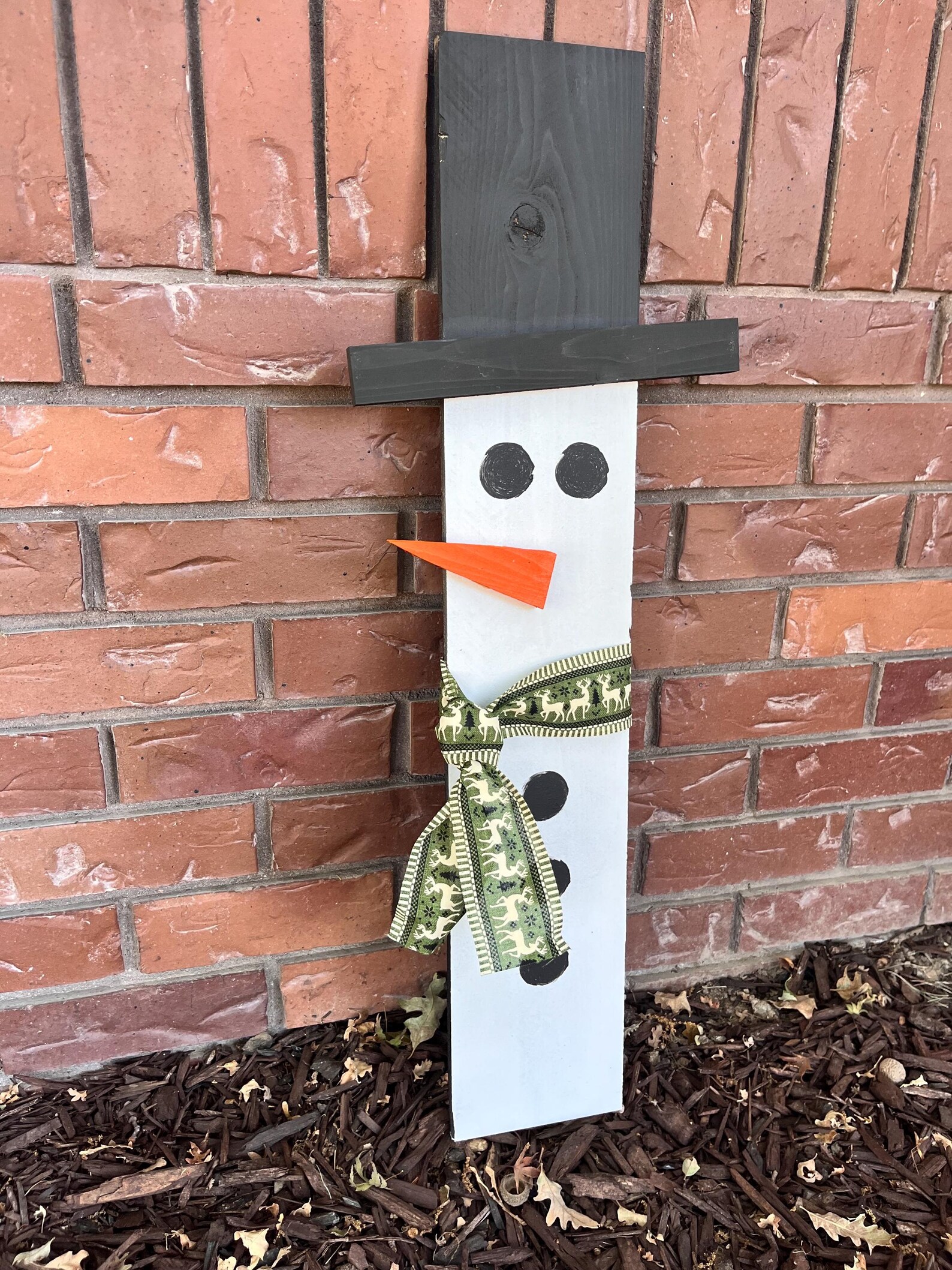 Rustic Wooden Snowmen Porch Decor Outdoor Decorations Christmas Snowmen ...