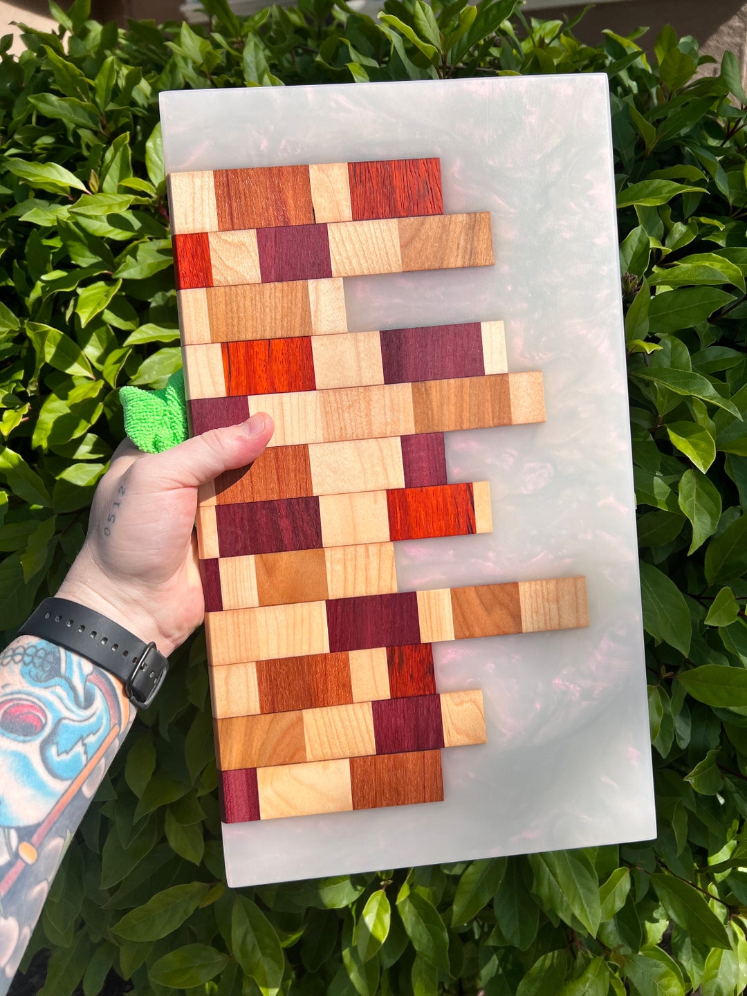 Skyline Epoxy Charcuterie Board Epoxy Board Serving Board - Etsy