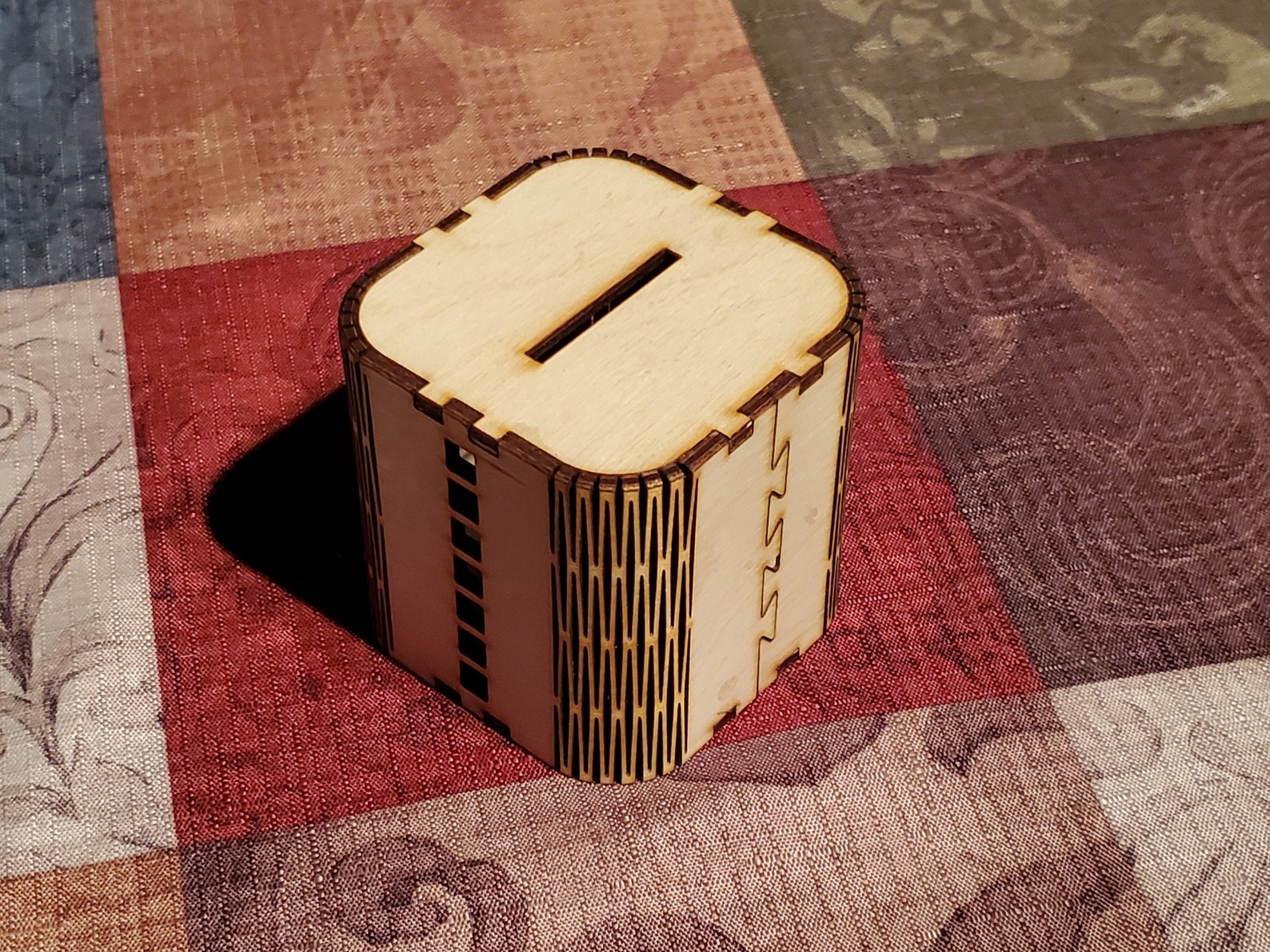 Laser Cut 3mm Plywood Bank Box - Etsy