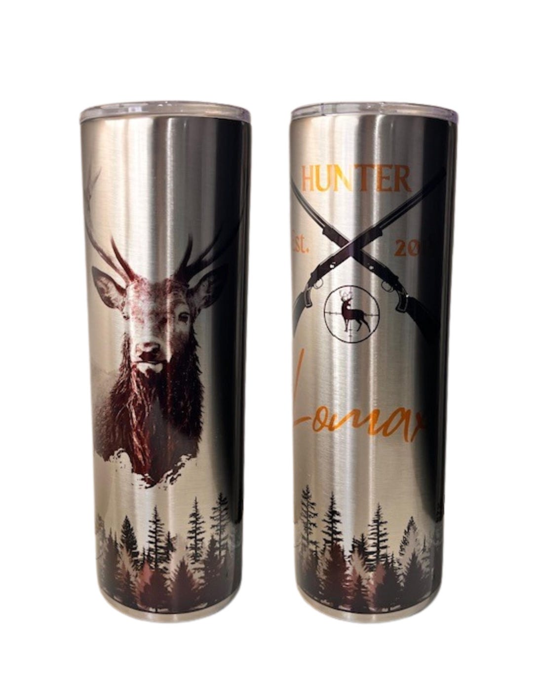 Custom Hunting Tumbler | Personalized Deer Hunting Cup With Date ...