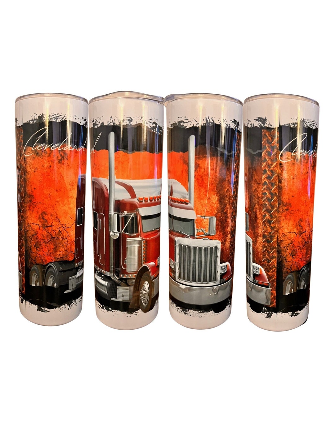 Personalize Semi Tumbler | Custom Truck Driver Cup | Teamster Tumbler | Personalized Gift for ...