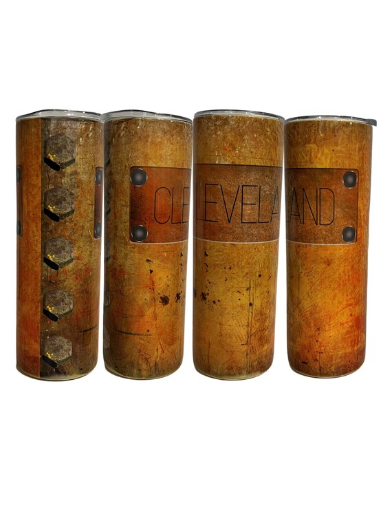Personalized Rusted Metal Tumbler Custom Guy Tumbler Metal - Etsy