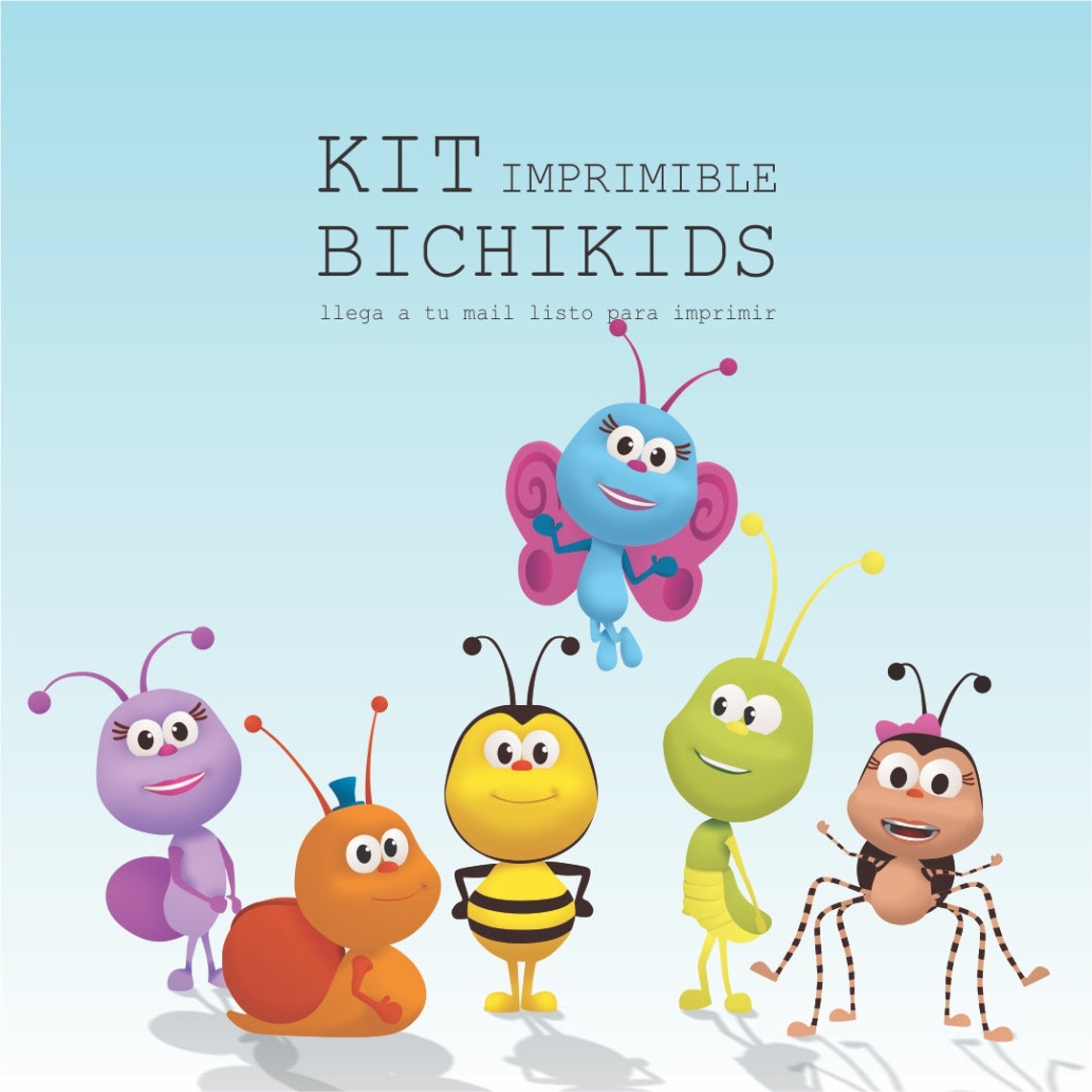 Bichikids Printable Kit. Bichikids Decoration. Bichikids - Etsy