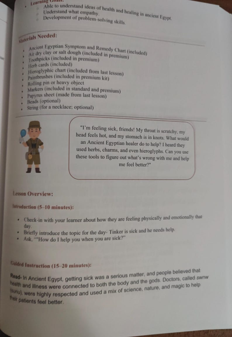 Time Travel Adventures Lesson Book for Kids | Neurodiverse Curriculum ...