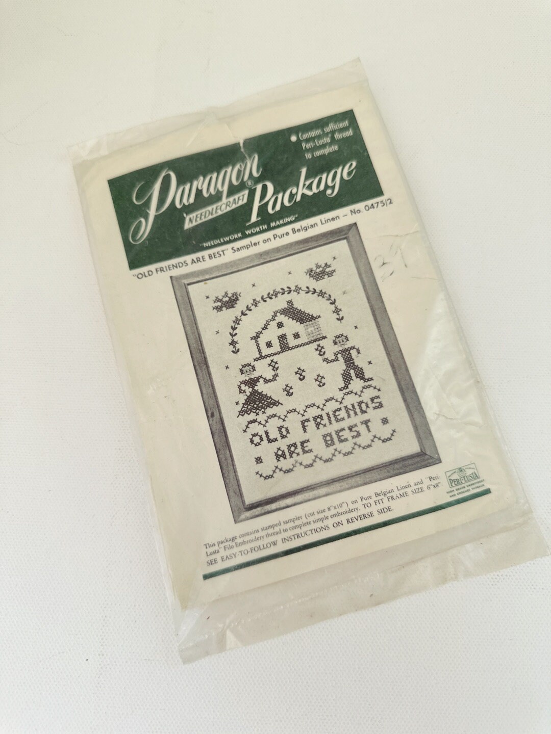 Vintage 70s Paragon Cross Stitch Kit - OLD FRIENDS Are BEST - New Old ...